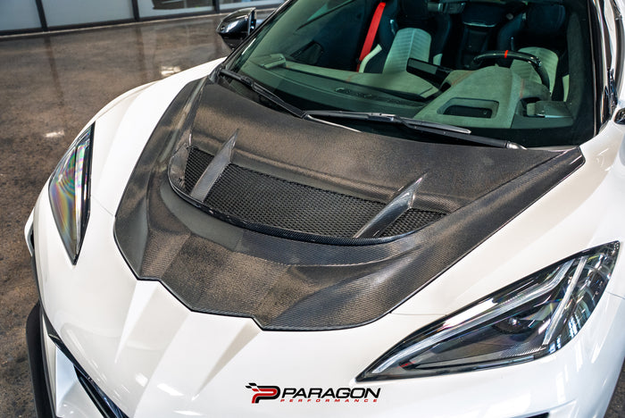 C8 Corvette ZR1 Double Sided Carbon Fiber Hood| Paragon Performance