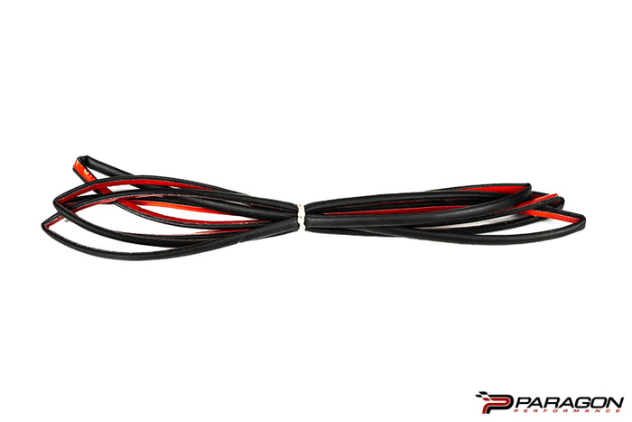Paragon C8 Corvette Red Carbon Fiber Clear Engine Cover - Convertible